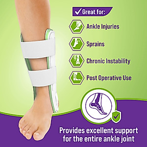 MARS WELLNESS Premium Air Gel Ankle Stirrup Brace - Ankle Brace Stabilizer With Air & Gel Cold Therapy - One Size Fits All - Stabilizing Ankle Splint