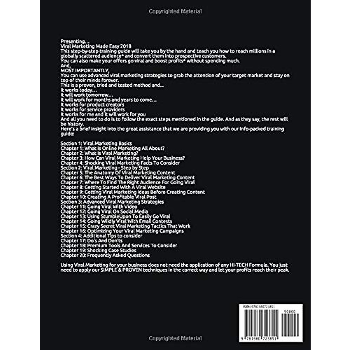 Viral Marketing Made Easy 2018: Skyrocket Sales and Profits Instantly with these proven Viral Marketing Techniques