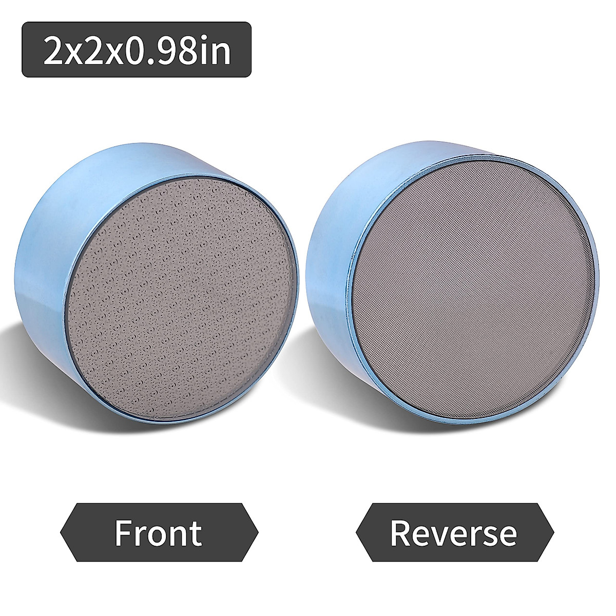 Double Sided Crystal Hair Eraser,Magic Hair Eraser,Crystal Hair Remover for Arms Legs Back,Reusable & Washable (Blue)