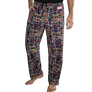 Marvel Comics Mens' Vintage Avengers Comic Book Page Pajama Pants (XX-Large) Multi