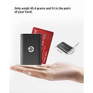 HP P500 500GB USB-C External Solid State Hard Drive USB 3.2 Gen 1 Type C SSD Up to 420MB/s - 7NL53AA#ABC