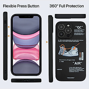 WeedExpert iPhone 13 Pro Max Case - Cool Boys Sports Shoes Brand TPU Phone Cover with Basketball Shoes Funny Pattern - Soft Silicone Shockproof Protective Case for iPhone 13 Pro Max (6.7")