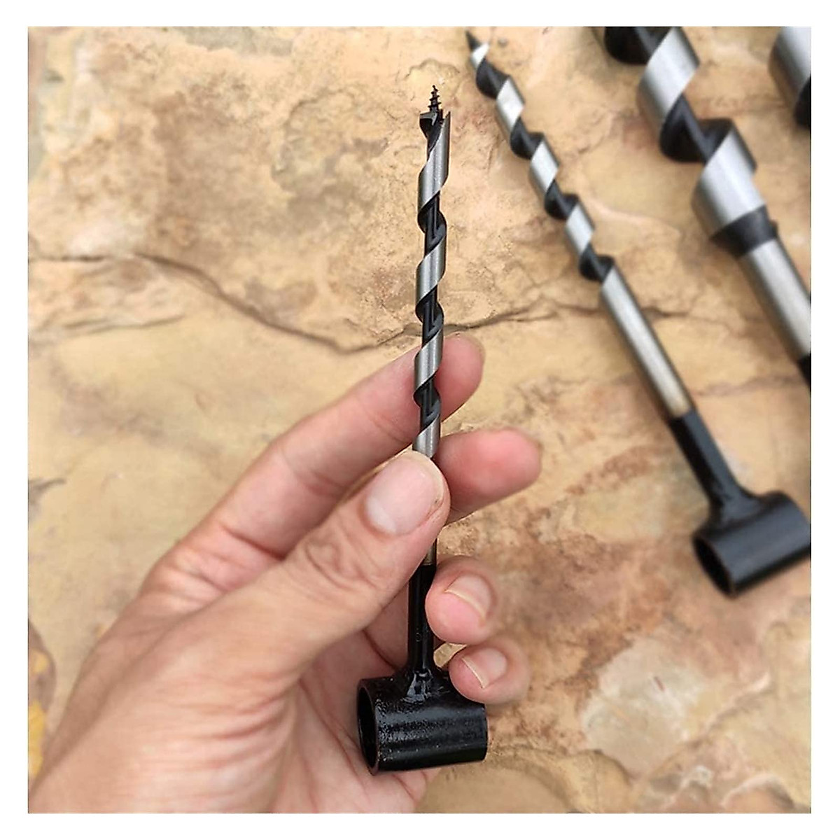 SYHML-SHOP Multipurpose Manual Survival Drill Bit,Scotch Eye Wood Auger Drill Bit for Bushcraft and Camping 7/10/20/25mm (Size : 10mm)