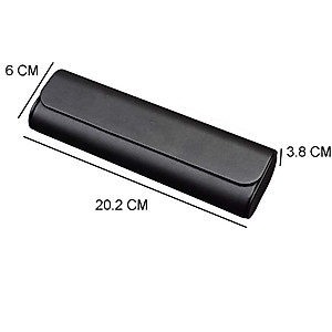 Mollensiuer 1 Piece Black PU Leather Electric Toothbrush Hard Travel Case