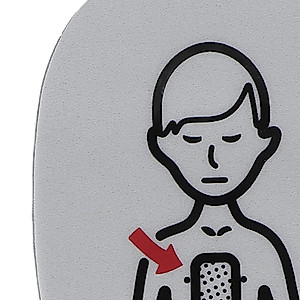 2pcs Electrode Training Pads, Self Adhesive Training Replacement Pads for Practi Trainer 2.0mm, Electrode Trainer Practice Pads for XFT AED Trainer