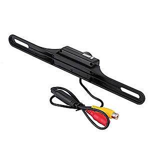 Qiilu License Plate Camera 7 LED 170° Wide Angle Car License Plate Reaview Reverse Backup Night Vision Camera Waterpoof