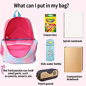 Lbsel Lightweight water resistant kids backpack for primary school boys and girls, ideal size for school and travel backpacks