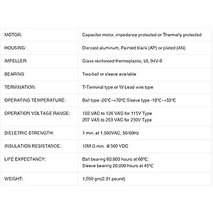 AC Cooling Fan A17251V2HBT-SC