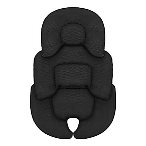 Milageto Stroller Cushion Breathable Insert for Baby, Black, 58x38cm