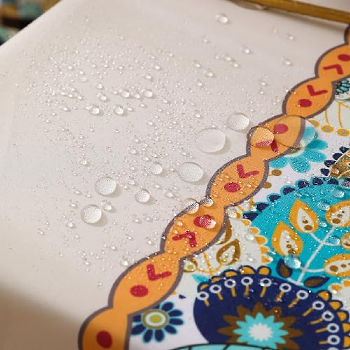 HAOYONG Tablecloth Chair Cover Set 5 Pieces Table Cloth Dining Chair Slipcovers Waterproof Oil Proof Cotton And Hemp Tablecloth Table Cover Decoration for Kitchen Dinning Room - 55*70Inch Table Cover