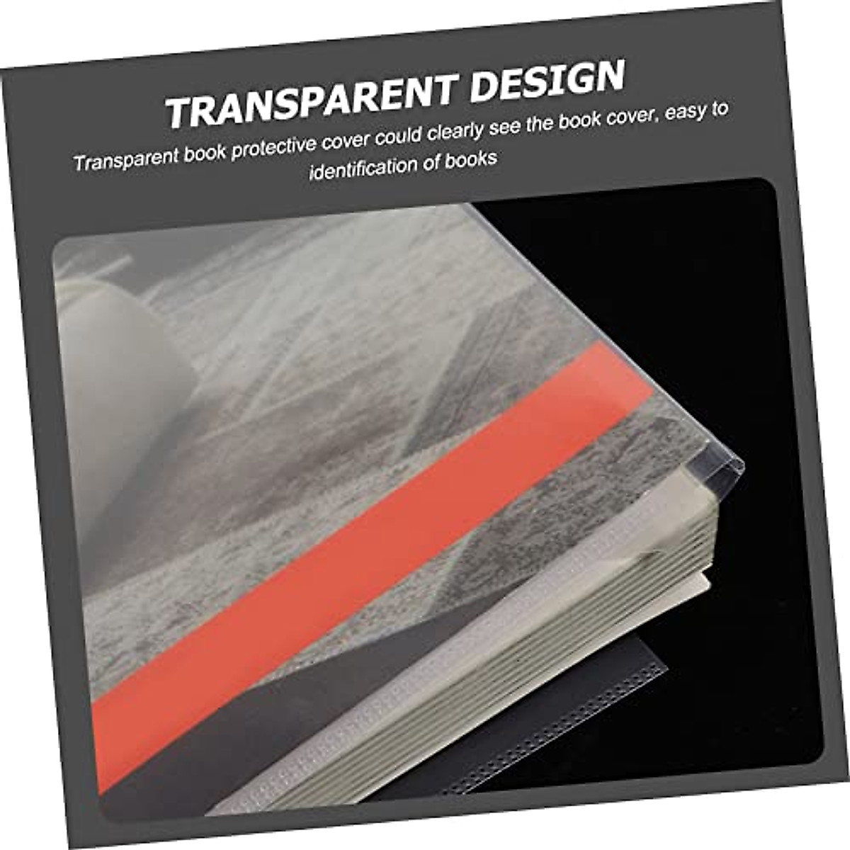 STOBOK 90 pcs Kids Covers Students Books Small Transparent Supplies Office Sleeves Exercise Protector School Installation Student Clear Thick for Practical Book