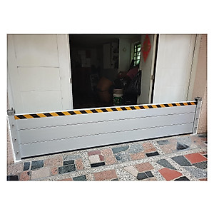 2.6ft 2ft 1.3ft 0.66ft Tall Flood Barriers Shield, Home/Garage Door/Front Doors Temporary Anti-Flood Wall - Detachable & Reusable, Aluminum Threshold Water Dams, with Reflective Warning Strip ( Color