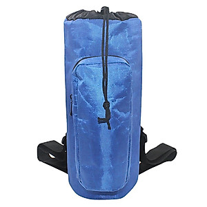 Fityle Waterproof Shockproof Oxygen Cylinder Tank Holder Backpack Sleeve Bag with Adjustable Shoulder Strap and Side Pockets for Oxygen Cylinders and D Tanks