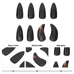 Professional Guzheng Nails Black Ox Horn Finger Protectors for Guzheng Beginners Guqin Instrument (Large), 3x1.3cm, CM0B1150VCU1MM11QN2