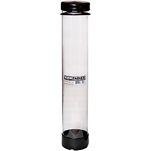 Viewtainer CCRT27515-4 Black Tethered Cap Storage Container, 2.75"X15"