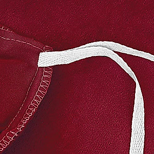 Dekoresyon Plush Duvet Cover Set, Luxury Ultra Soft Velvet Duvet Cover Set Fluffy Plush Shaggy Bedding Sets 4 Pieces (1 Duvet Cover + 2 Pillow Case + 1 Pillow Cover) Zipper Closure (Queen, Red)