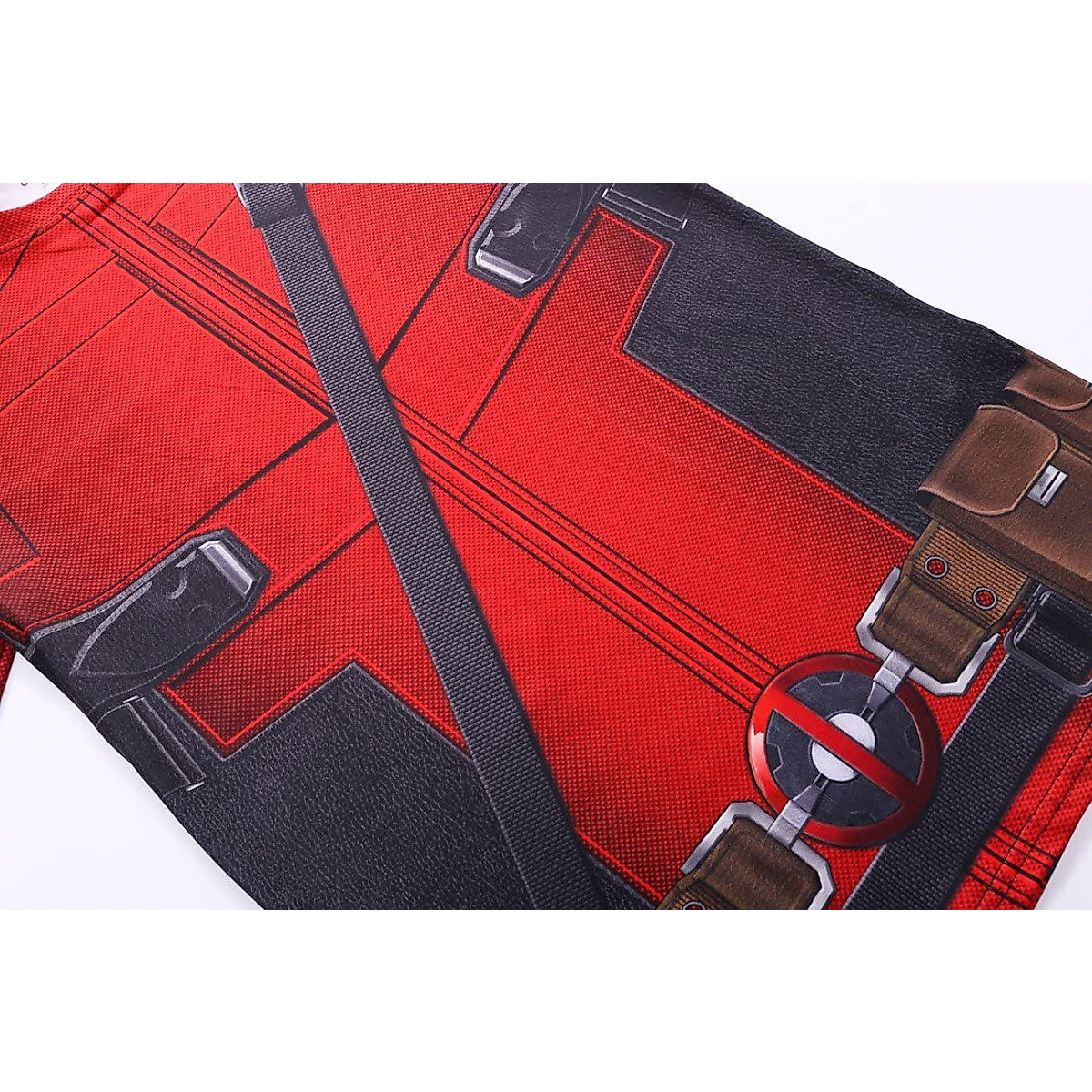 Red Plume Mens 3D Digital Printing Short Sleeve T-Shirt Outdoor Running Yoga Fitness Tight Shirt for Men Red B