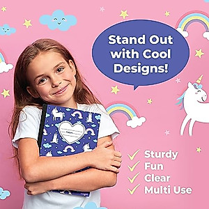 ScribbleMate Cute Composition Notebook Wide Ruled, Set of 3 Composition Notebpooks for Kids, Wide Ruled Composition Notebook for Boys and Girls. 100 pages 200 sheets. 9.75” x 7.5”