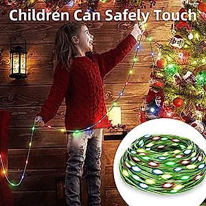 Solar Christmas Lights Outdoor ,2 Pack 72ft 200LED Solar String Lights Outdoor Waterproof , 8 Lighting Mode Solar Fairy Lights for Halloween,Garden,Party,Christmas Tree,Camp.( Multi-Color)