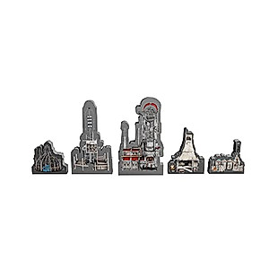 Rebel Studio Frostpunk The Board Game Timber City Expansion - Deluxe Wooden Building Meeples Set, Aesthetic Game Upgrade, 16+, 1-4 Players, 120-150 Minute Playtime, Made by Rebel Studio