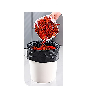 Premium Black Drawstring Trash Bags - 4 Gallon, Extra Strength, Odor-Free, Puncture-Resistant，Strong resilience-Available for home, travel, and office use
