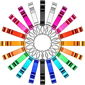 200 Pieces Bottle Opener Keychain Bulk Multicolor Aluminum Key Chain Beer Can Bottle Opener Beverage Metal Bottle Opener for Wedding Bartender Christmas Party Favors