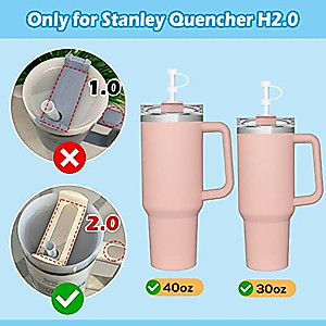 6pcs Spill Proof Stopper Silicone for Stanley Cup H2.0 FlowState Tumbler 30oz 40oz with Straw Cover Sets,Round Leak Stoppers and Square Spill Stoppers