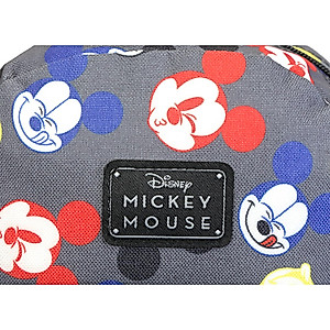 Fast Forward New York Disney Mickey Mouse Preschool Backpack for Kids, Toddlers ~ 5 Pc School Supplies Bundle with Canvas 10 inch Mini Backpack, 300 Stickers, Pens, and More