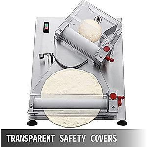 Pizza dough press, Electric Commercial Pizza Roller Sheeter, Automatic Dough Press Machine, Pasta Maker Making 5s/ Dough