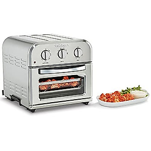 Cuisinart TOA-26 Compact AirFryer/Convection Toaster Oven Stainless Steel Bundle with 1 YR CPS Enhanced Protection Pack
