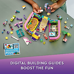 LEGO Friends Roller Disco Arcade Set 41708, Toy Bowling Game, Andrea Mini-Doll Included, Birthday Present Idea for Kids, Girls and Boys 7+, Fun Playset for Creative Play