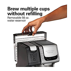 Hamilton Beach FlexBrew Universal Trio 2-Way Coffee Maker (Black) Bundle with Coffee Pod Organizers and Multipurpose Acrylic Coffee Pod Organizer (3 Items)