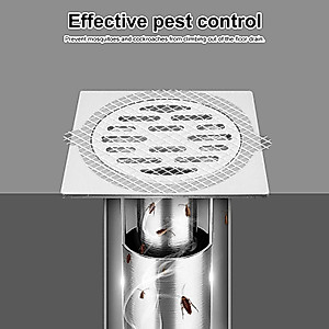 Qinlenyan 30Pcs Drain Cover Hair Catchers Prevent Clogs Bathroom Shower Drain Protector Sewer Filter Mesh Stickers Adhesive Shower Drain Hair Stopper for Shower Bathtub A