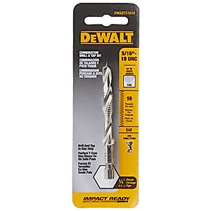 DEWALT Drill Tap, UNC, 5/16-Inch (DWADT51618)