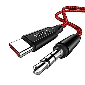 APETOO USB C to 3.5mm Audio Aux Jack Adapter, 6.6ft Type C to 3.5mm Male Jack Cable Car Stereo Cord for Samsung Galaxy S22 S23 Ultra S21 S20 FE Note 20 10+ Pixel 7 Pro 6 5 4 XL Oneplus 10T