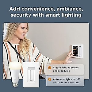 Brilliant Smart Home Control (1-Switch Panel) — Alexa Built-In & Compatible with Ring, Sonos, Hue, Google Nest, Wemo, SmartThings, Apple HomeKit — In-Wall Touchscreen Control for Lights, Music, & More
