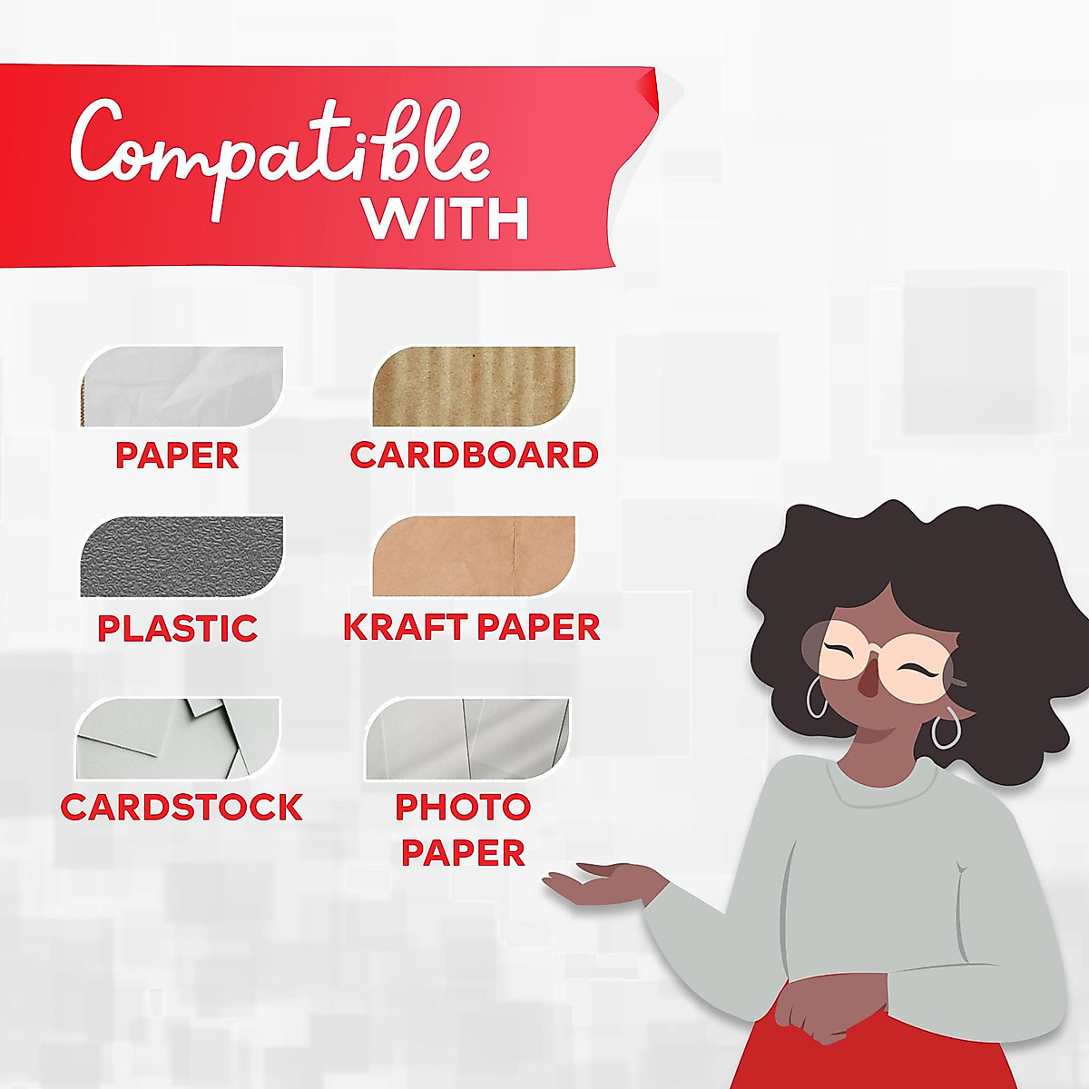 XFasten Adhesive Roller for Scrapbooking, 8mm x 30ft 8-Pack Double Sided Glue Tape Roller, Scrapbook Supplies for Adults, Photo Tape for Scrapbooking