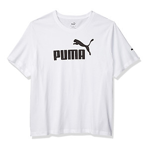 PUMA mens Essentials Logo Tee Shirt, Puma White, 4XLarge Tall US