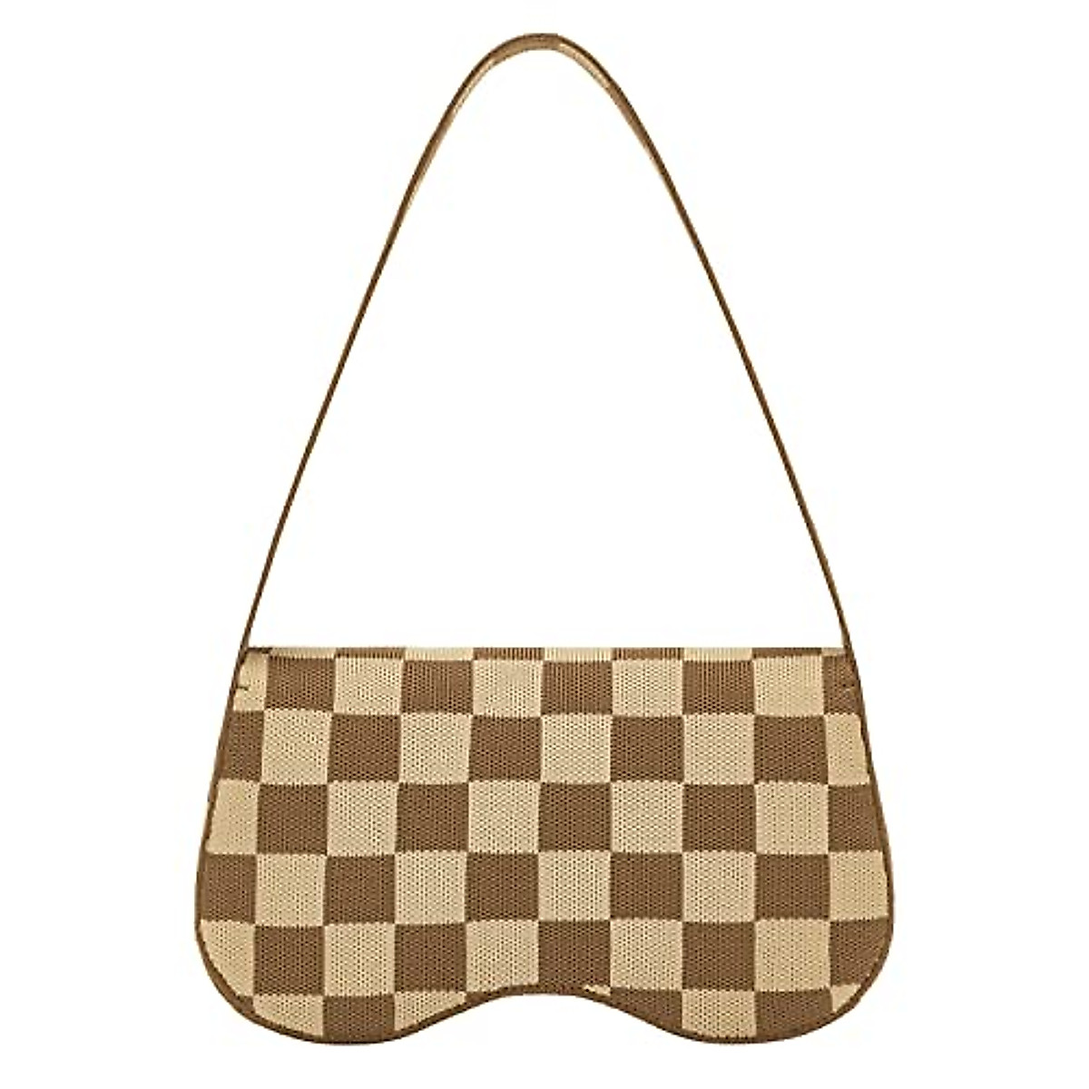 JW PEI Women's Becci Knitted Shoulder Bag (Brown & Beige)