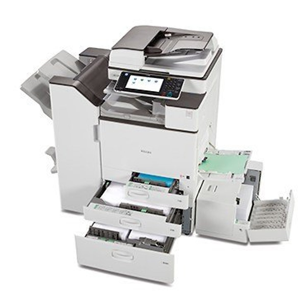 Ricoh Aficio MP C4503 Color Multifunction Copier- A3, 45 ppm, Copy, Print, Scan, 2 Trays and Stand (Renewed)