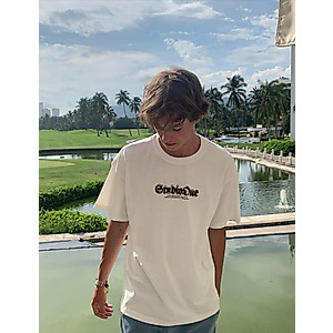 Aelfric Eden Graphic Tees Y2K Vintage Tee Shirt Oversized Streetwear T Shirts Streetwear Unisex Casual Summer Tops Apricot