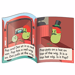 Junior Learning Decodable Readers The Pods – Phase 3 Phonics: The Science of Reading, Easy decodable Texts, Beginning Readers, with 12 Books, for Ages 5+, Grade K