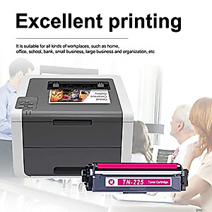 Feromyink Compatible TN225 TN-225 Toner Cartridge Replacement for Brother HL-3140CW 3150CDN 3170CDW MFC-9130CW 9340CDW DCP-9015CDW 9020CDN Printer (Magenta,1-Pack)