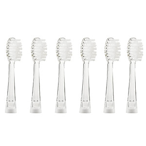 SEAGO Toothbrush Replacement Heads - SG977 SG513 - SEAGO Kids Toothbrushes Heads for Toddlers - Compatible with SEAGO Electric Toothbrushes Kids (White, 6-Pack)