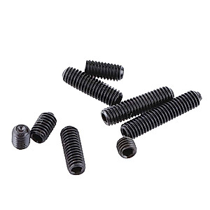 200pcs M3 Black Hex Socket Head Screw Steel Socket Cup Point Grub Set Hex Socket Set Screw Screw Assortment