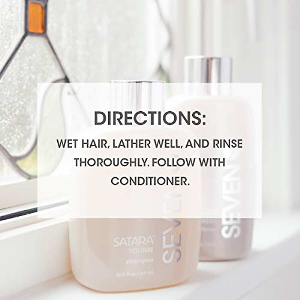 SEVEN Haircare Satara Volume Shampoo for Women & Men, Sulfate + Cruelty Free & Paraben Free with Pro Vitamin B5, Argan Oil, Hydrolyzed Quinoa Protein for Flat + Limp Hair, Made in USA, 10.8oz