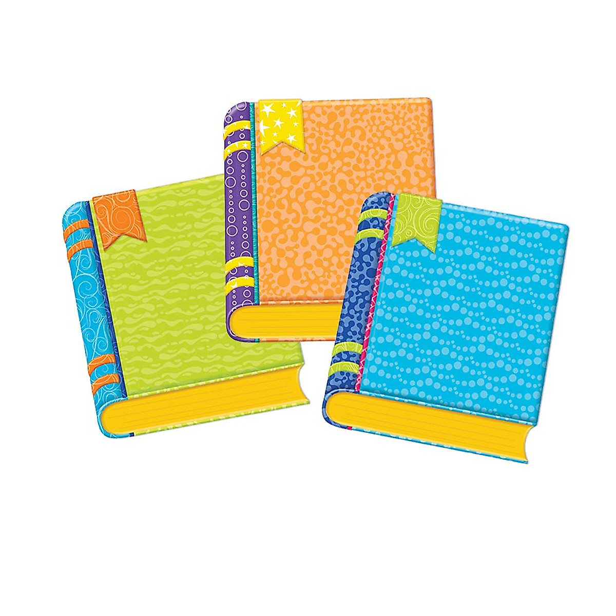 Eureka Multicolor Book Themed Cut Out Bulletin Board and Classroom Decorations, 36pcs, 5.5'' x 5.5''