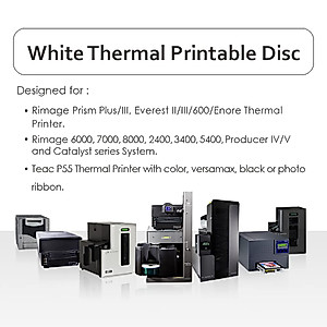 Optical Quantum CD-R 700MB 52X White Thermal Hub Printable - 100 Disc Cake Box OQCD52WTP