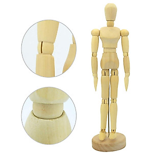 Artist Wooden Manikin Mannequin Sketching Lay Figure Drawing Model Aid Human Figure Artist Draw Painting Model Mannequin Jointed Doll for Art Drawing Human Figures