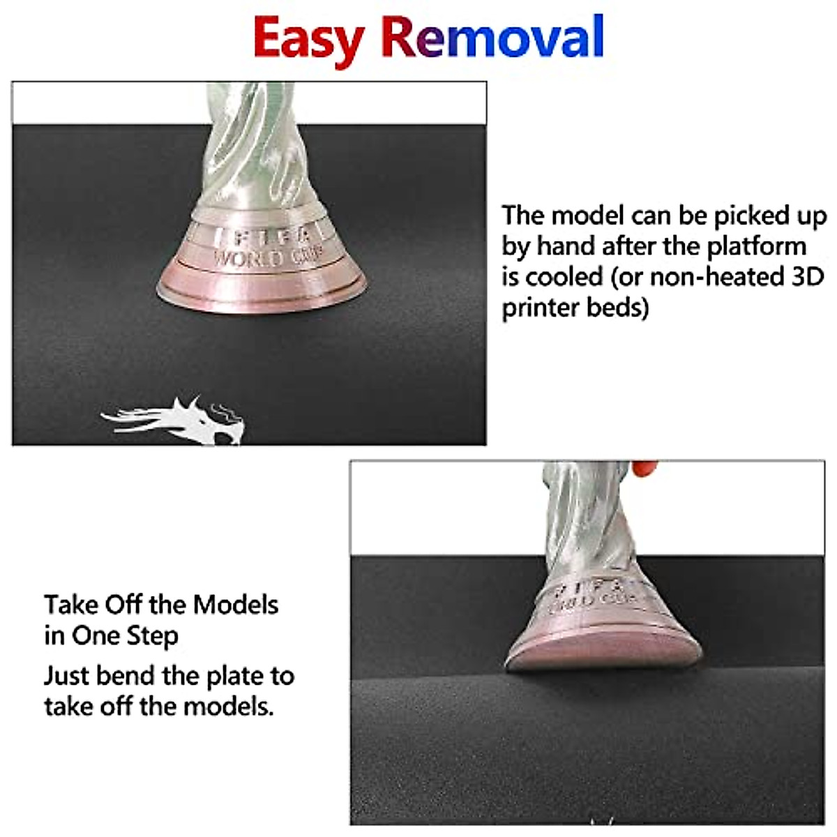 Tresbro Creality 3D Printer Flexible Removable Magnetic Bed Magnetic Hot Bed Sticker Original Removeable Build Surface Platform for Ender 3/Ender 3 Pro/Ender 3V2/Ender 3X/Ender 5 Pro, 235X235MM